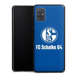 DeinDesign Galaxy A51 Handy Hard Case Schutzh&uuml;lle schwarz Smartphone Backcover Fc Schalke 04 Official Licensed Product Logo Hard Case