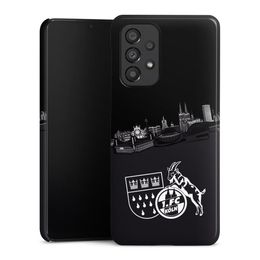 DeinDesign Galaxy A33 5G Handy Premium Case Smartphone Handyh&uuml;lle Schutzh&uuml;lle gl&auml;nzend 1. Fc K&ouml;ln Official Licensed Product Skyline Premium Case
