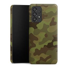 DeinDesign Galaxy A33 5G Handy Premium Case Smartphone Handyh&uuml;lle Schutzh&uuml;lle gl&auml;nzend Camouflage Tarnmuster Army Premium Case