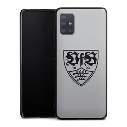DeinDesign Galaxy A51 Handy Hard Case Schutzh&uuml;lle schwarz Smartphone Backcover Logo Official Licensed Product Vfb Stuttgart Hard Case