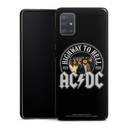 DeinDesign Galaxy A51 Handy Hard Case Schutzh&uuml;lle schwarz Smartphone Backcover Acdc Official Licensed Product Rock Hard Case