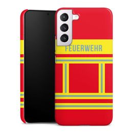 DeinDesign Galaxy S22+ Handy Premium Case Smartphone Handyh&uuml;lle Schutzh&uuml;lle matt Fire Fighters Fire Fighter Life Saver Premium Case