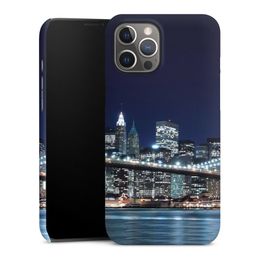 DeinDesign iPhone 12 Pro Max Handy Premium Case Smartphone Handyh&uuml;lle Schutzh&uuml;lle matt Usa Brooklyn Bridge New York Premium Case