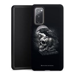 DeinDesign Galaxy S20 FE Handy Panzer Handyh&uuml;lle robuste Outdoor H&uuml;lle Schutzh&uuml;lle matt Skull Raven Skulls Tough Case