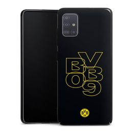 DeinDesign Galaxy A51 Handy Hard Case Schutzh&uuml;lle schwarz Smartphone Backcover Bvb Lettering Official Licensed Product Hard Case