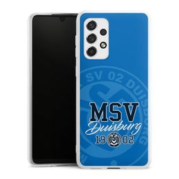 DeinDesign Galaxy A33 5G Handy Silikon H&uuml;lle Case transparent Handyh&uuml;lle Bundesliga Official Licensed Product Msv Duisburg Silikon Case