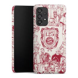 DeinDesign Galaxy A33 5G Handy Premium Case Smartphone Handyh&uuml;lle Schutzh&uuml;lle gl&auml;nzend Fcb 125 Jahre Fc Bayern M&uuml;nchen Official Licensed Product Premium Case