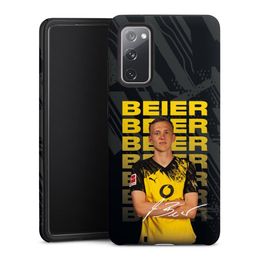 DeinDesign Galaxy S20 FE Handy Panzer Handyh&uuml;lle robuste Outdoor H&uuml;lle Schutzh&uuml;lle matt Borussia Dortmund Bvb Maximilian Beier Tough Case