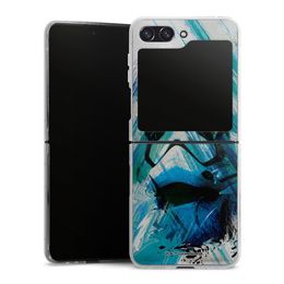 DeinDesign Galaxy Z Flip 5 Handy Hard Case Schutzh&uuml;lle transparent Smartphone Handy H&uuml;lle Colourful Star Wars Stormtrooper Hard Case