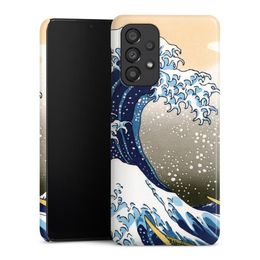 DeinDesign Galaxy A33 5G Handy Premium Case Smartphone Handyh&uuml;lle Schutzh&uuml;lle gl&auml;nzend Kunst Katsushika Hokusai Die Gro&szlig;e Welle Vor Kanagawa Premium Case