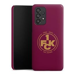 DeinDesign Galaxy A33 5G Handy Premium Case Smartphone Handyh&uuml;lle Schutzh&uuml;lle gl&auml;nzend 125 Jahre 1. Fc Kaiserslautern 1. Fck Premium Case
