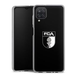 DeinDesign Galaxy A12 Handy Silikon H&uuml;lle Case transparent Handyh&uuml;lle Official Licensed Product Logo Fc Augsburg Silikon Case