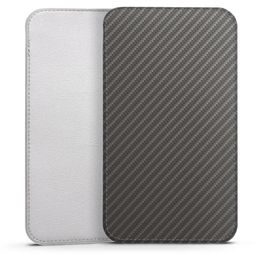 DeinDesign iPhone 16 Pro Max Handy H&uuml;lle Tasche Sleeve Socke Schutzh&uuml;lle Carbon Metallic Look Muster Sleeve