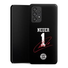 DeinDesign Galaxy A33 5G Handy Premium Case Smartphone Handyh&uuml;lle Schutzh&uuml;lle gl&auml;nzend Fcb Manuel Neuer Fc Bayern M&uuml;nchen Premium Case