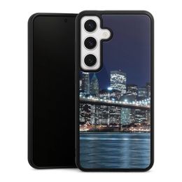 DeinDesign Galaxy S24 Handy Gallery Case Handyh&uuml;lle 9H Geh&auml;rtetes Glas R&uuml;ckseite H&uuml;lle Usa Brooklyn Bridge New York Gallery Case