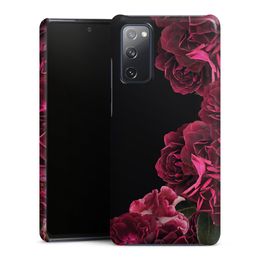 DeinDesign Galaxy S20 FE Handy Premium Case Smartphone Handyh&uuml;lle Schutzh&uuml;lle gl&auml;nzend Rose Vintage Pink Premium Case