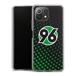 DeinDesign Xiaomi Mi 11 Lite 5G NE Handy Silikon H&uuml;lle Case transparent Handyh&uuml;lle Hannover 96 Muster Logo Silikon Case