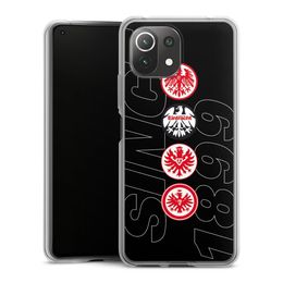 DeinDesign Xiaomi Mi 11 Lite 5G NE Handy Silikon H&uuml;lle Case transparent Handyh&uuml;lle Eagle Logo Eintracht Frankfurt Silikon Case
