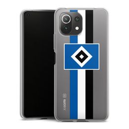 DeinDesign Xiaomi Mi 11 Lite 5G NE Handy Silikon H&uuml;lle Case transparent Handyh&uuml;lle Hamburger Sv Transparent Hsv Silikon Case