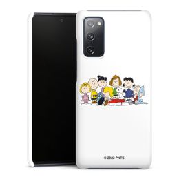 DeinDesign Galaxy S20 FE Handy Premium Case Smartphone Handyh&uuml;lle Schutzh&uuml;lle gl&auml;nzend Merchandise Kindheit Peanuts Premium Case