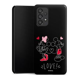 DeinDesign Galaxy A33 5G Handy Premium Case Smartphone Handyh&uuml;lle Schutzh&uuml;lle gl&auml;nzend Disney Love Premium Case
