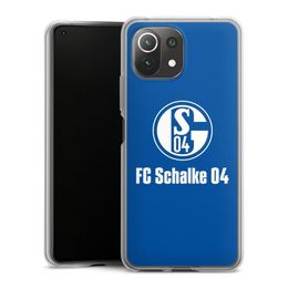 DeinDesign Xiaomi Mi 11 Lite 5G NE Handy Silikon H&uuml;lle Case transparent Handyh&uuml;lle Official Licensed Product Logo Fc Schalke 04 Silikon Case