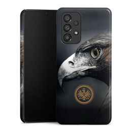DeinDesign Galaxy A33 5G Handy Premium Case Smartphone Handyh&uuml;lle Schutzh&uuml;lle gl&auml;nzend Eintracht Frankfurt Official Licensed Product Eagle Premium Case