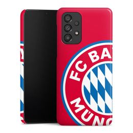 DeinDesign Galaxy A33 5G Handy Premium Case Smartphone Handyh&uuml;lle Schutzh&uuml;lle gl&auml;nzend Fcb Official Licensed Product Fc Bayern M&uuml;nchen Premium Case