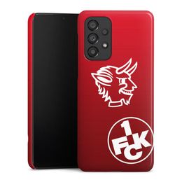 DeinDesign Galaxy A33 5G Handy Premium Case Smartphone Handyh&uuml;lle Schutzh&uuml;lle gl&auml;nzend 1. Fc Kaiserslautern Devil Official Licensed Product Premium Case