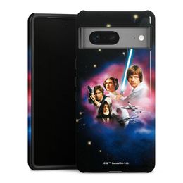 DeinDesign Google Pixel 7 Handy Panzer Handyh&uuml;lle robuste Outdoor H&uuml;lle Schutzh&uuml;lle gl&auml;nzend Star Wars Lightsaber Merchandise Tough Case