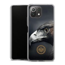 DeinDesign Xiaomi Mi 11 Lite 5G NE Handy Silikon H&uuml;lle Case transparent Handyh&uuml;lle Eintracht Frankfurt Eagle Official Licensed Product Silikon Case