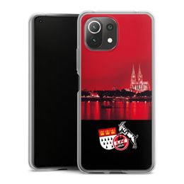 DeinDesign Xiaomi Mi 11 Lite 5G NE Handy Silikon H&uuml;lle Case transparent Handyh&uuml;lle Official Licensed Product 1. Fc K&ouml;ln Skyline Silikon Case