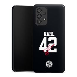DeinDesign Galaxy A33 5G Handy Premium Case Smartphone Handyh&uuml;lle Schutzh&uuml;lle gl&auml;nzend Lennart Karl Merchandise Fc Bayern M&uuml;nchen Premium Case