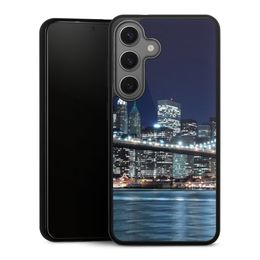 DeinDesign Galaxy S25 Handy Gallery Case Handyh&uuml;lle 9H Geh&auml;rtetes Glas R&uuml;ckseite H&uuml;lle Usa Brooklyn Bridge New York Gallery Case