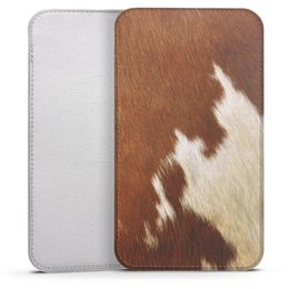 DeinDesign iPhone 16 Pro Max Handy H&uuml;lle Tasche Sleeve Socke Schutzh&uuml;lle Fur Cow Animal Look Sleeve