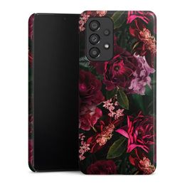 DeinDesign Galaxy A33 5G Handy Premium Case Smartphone Handyh&uuml;lle Schutzh&uuml;lle gl&auml;nzend Blossom Flowers Rose Premium Case