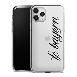 DeinDesign iPhone 11 Pro Max Handy Silikon H&uuml;lle Case transparent Handyh&uuml;lle Fcb Official Licensed Product Fc Bayern M&uuml;nchen Silikon Case