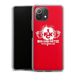 DeinDesign Xiaomi Mi 11 Lite 5G NE Handy Silikon H&uuml;lle Case transparent Handyh&uuml;lle Spruch 1. Fc Kaiserslautern Official Licensed Product Silikon Case