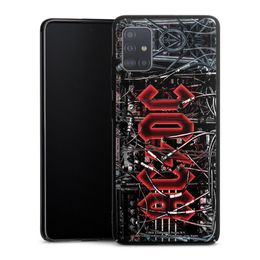 DeinDesign Galaxy A51 Handy Hard Case Schutzh&uuml;lle schwarz Smartphone Backcover Merchandise Acdc Official Licensed Product Hard Case
