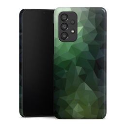 DeinDesign Galaxy A33 5G Handy Premium Case Smartphone Handyh&uuml;lle Schutzh&uuml;lle gl&auml;nzend Tarnmuster Geometric Mosaic Premium Case