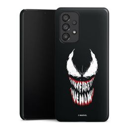 DeinDesign Galaxy A33 5G Handy Premium Case Smartphone Handyh&uuml;lle Schutzh&uuml;lle gl&auml;nzend Venom Marvel Official Licensed Product Premium Case