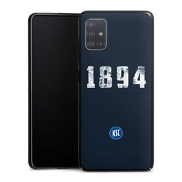 DeinDesign Galaxy A51 Handy Hard Case Schutzh&uuml;lle schwarz Smartphone Backcover Karlsruher Sc Ksc Bundesliga Hard Case