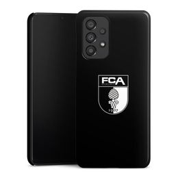 DeinDesign Galaxy A33 5G Handy Premium Case Smartphone Handyh&uuml;lle Schutzh&uuml;lle gl&auml;nzend Logo Official Licensed Product Fc Augsburg Premium Case