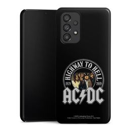DeinDesign Galaxy A33 5G Handy Premium Case Smartphone Handyh&uuml;lle Schutzh&uuml;lle gl&auml;nzend Acdc Rock Official Licensed Product Premium Case
