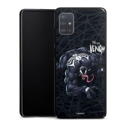 DeinDesign Galaxy A51 Handy Hard Case Schutzh&uuml;lle schwarz Smartphone Backcover Marvel Venom Spiderman Hard Case