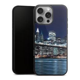 DeinDesign iPhone 16 Pro Max Handy Gallery Case Handyh&uuml;lle 9H Geh&auml;rtetes Glas R&uuml;ckseite H&uuml;lle Usa Brooklyn Bridge New York Gallery Case