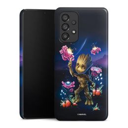 DeinDesign Galaxy A33 5G Handy Premium Case Smartphone Handyh&uuml;lle Schutzh&uuml;lle gl&auml;nzend Guardians Of The Galaxy Marvel Baby Groot Premium Case