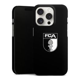 DeinDesign iPhone 15 Pro Handy Premium Case Smartphone Handyh&uuml;lle Schutzh&uuml;lle matt Logo Official Licensed Product Fc Augsburg Premium Case