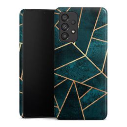 DeinDesign Galaxy A33 5G Handy Premium Case Smartphone Handyh&uuml;lle Schutzh&uuml;lle gl&auml;nzend Elisabeth Fredriksson Gold & Copper Stone Premium Case