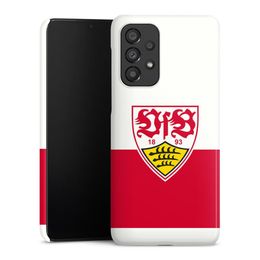 DeinDesign Galaxy A33 5G Handy Premium Case Smartphone Handyh&uuml;lle Schutzh&uuml;lle gl&auml;nzend Logo Official Licensed Product Vfb Stuttgart Premium Case